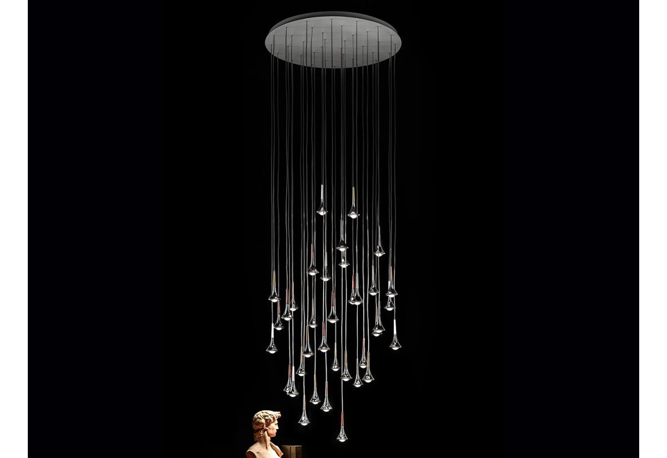 LODES - RAIN - Lampada a sospensione a LED in alluminio informazioni, scheda tecnica e video ...