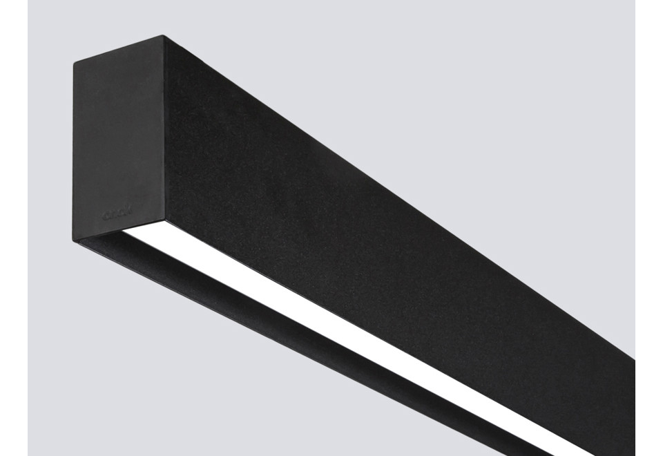 ONOK Lighting - LINE R - Profilo per illuminazione lineare da soffitto in alluminio estruso per ...