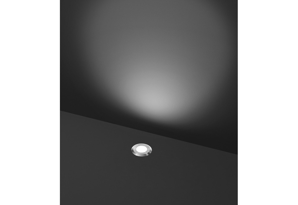 PUK - HYDROFLOOR SMALL - Segnapasso a LED a pavimento in acciaio inox ...