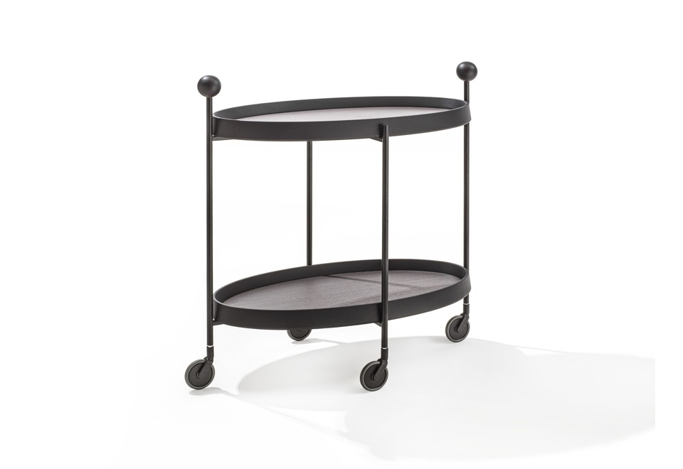 Porada - JET - Carrello portavivande in noce canaletta informazioni ...