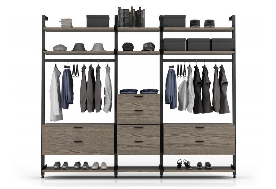 Huppé - GRAVITY - Cabina armadio componibile in alluminio informazioni ...